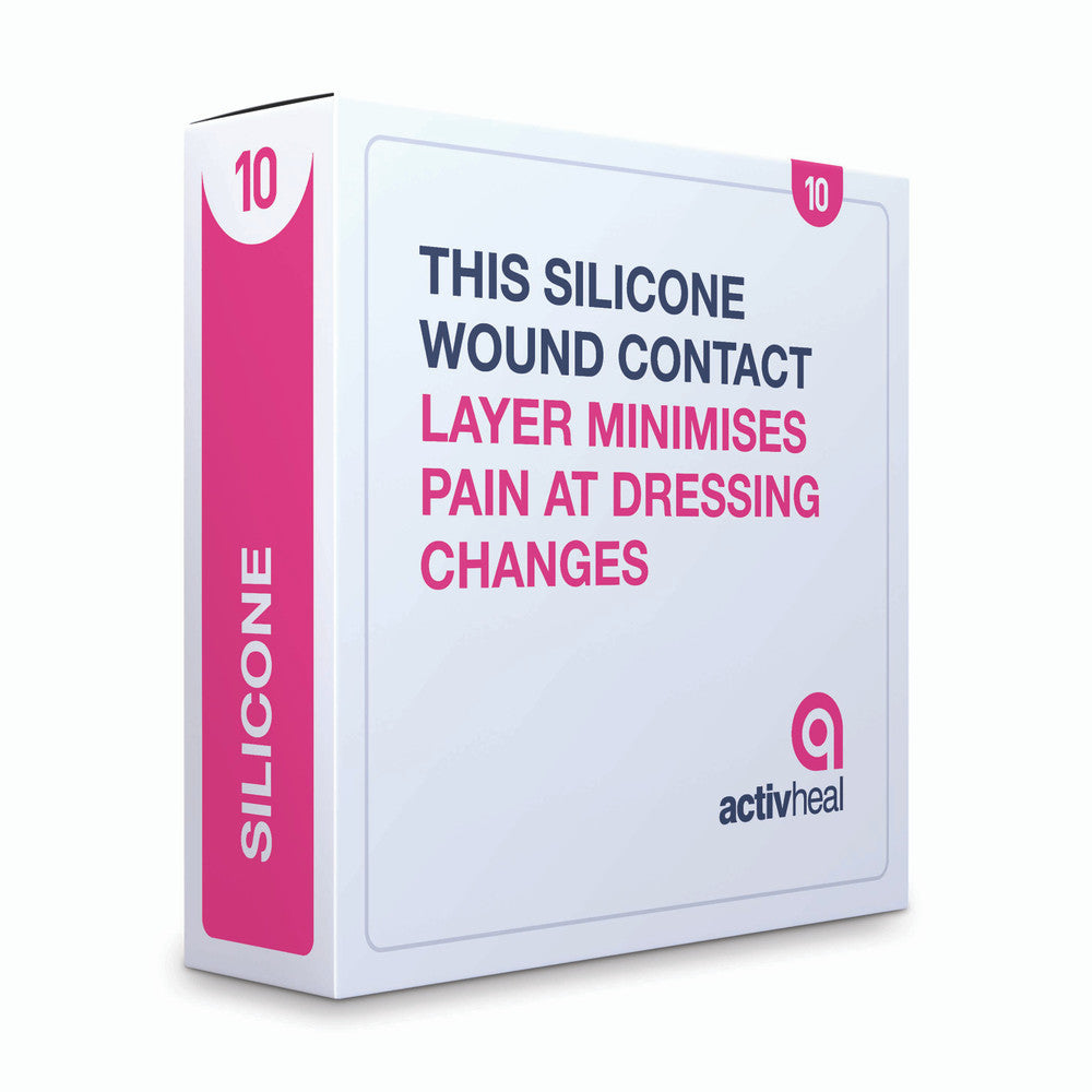 ActivHeal® Silicone Wound Contact Layer (Size: 5 x 7.5cm, 10 x 10cm, 1 ...