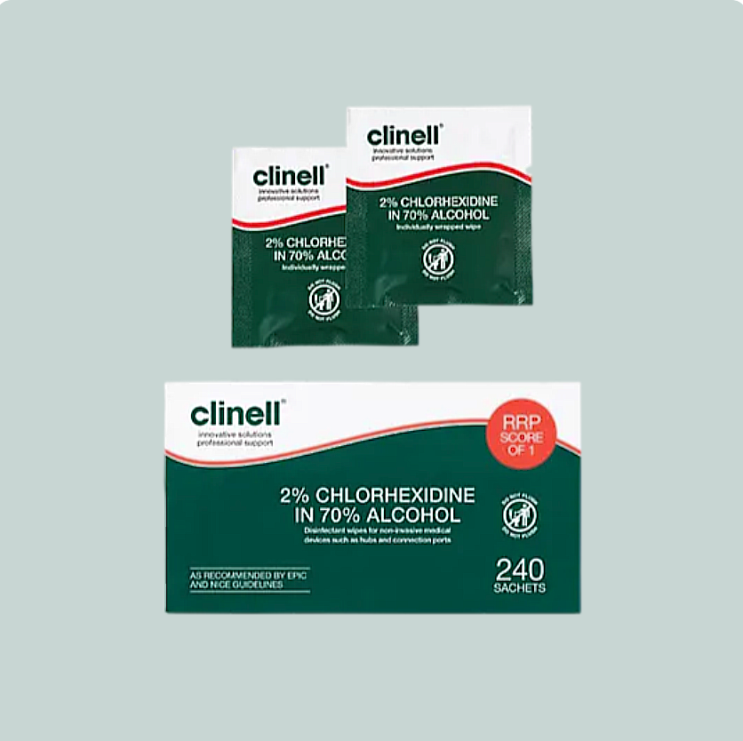 Clinell 2% Chlorhexidine in 70% Alcohol Wipes (Quantity: Pack of 240 ...